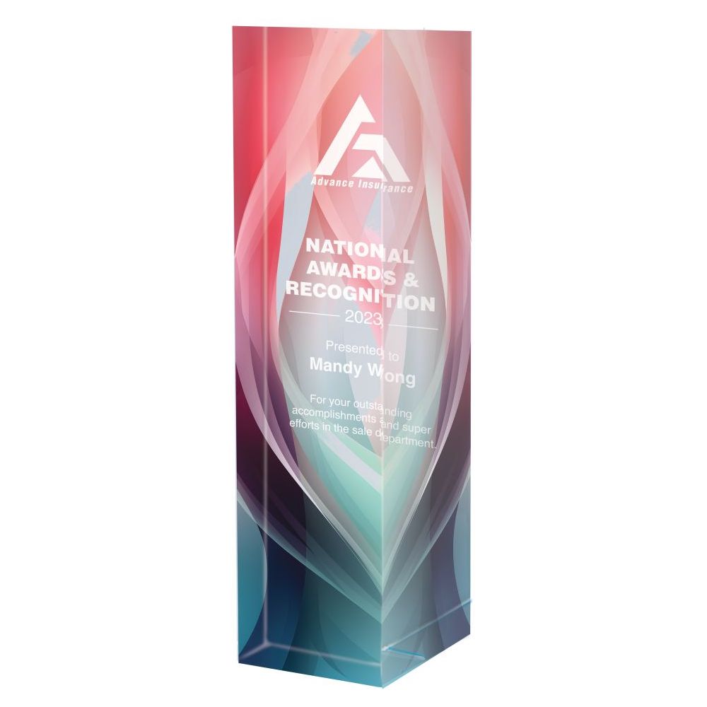 Crystal Trophy 69033 Clear - Medal Supplier | Award Ribbon | Engravable ...